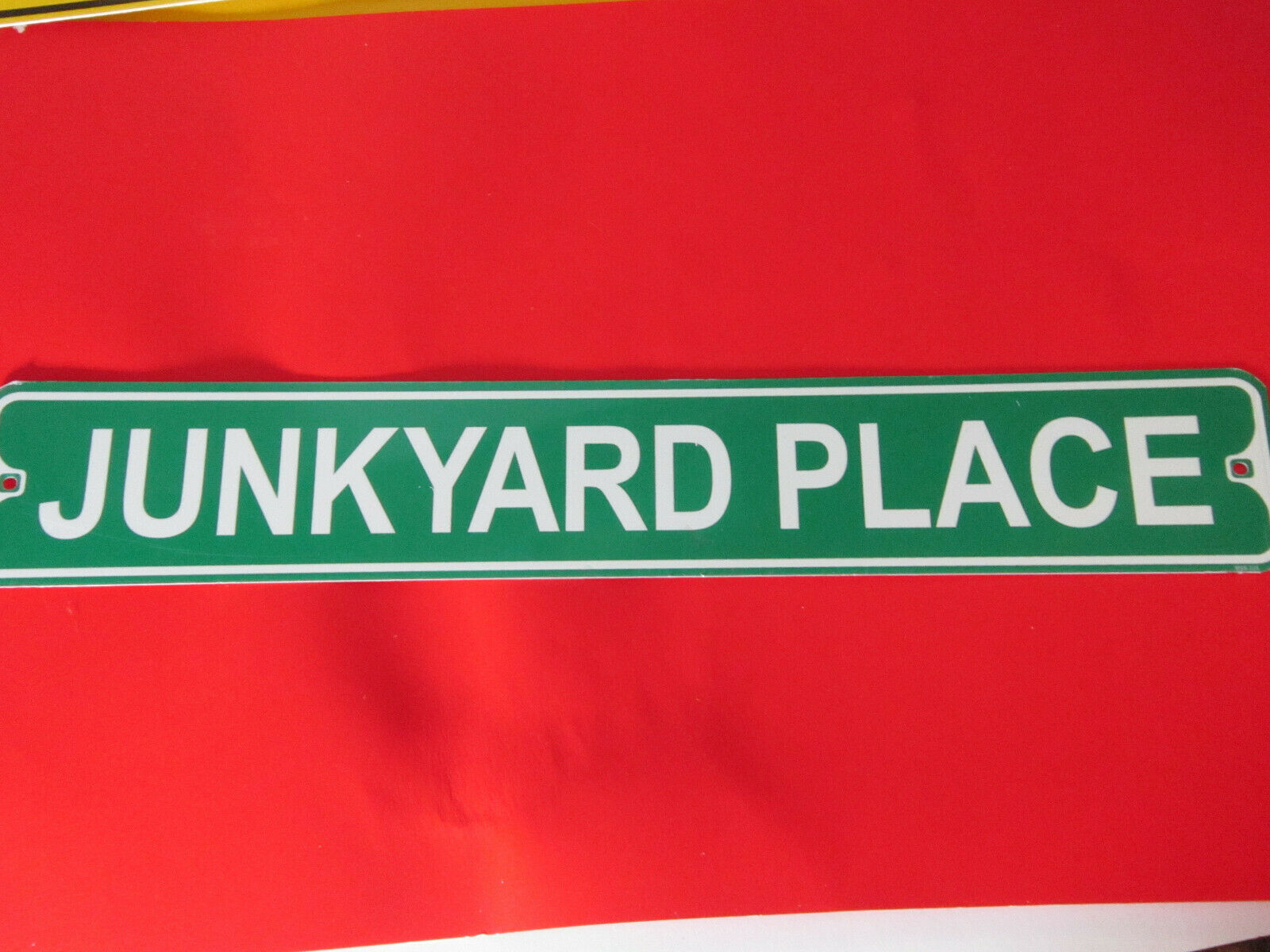 Junkyard Place 3" x 18" Metal Mini Street Sign Garage Man Cave ...