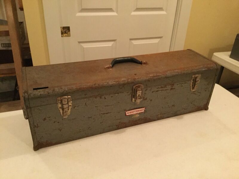 Large 30" Vintage CRAFTSMAN Carpenters Saw Box # 6517 Woodworker Steel ...
