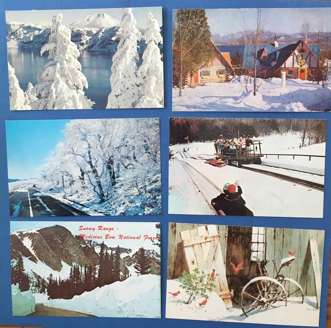 Lot of 18 Winter Scene Postcards - Snowy Landscapes and Trees ...