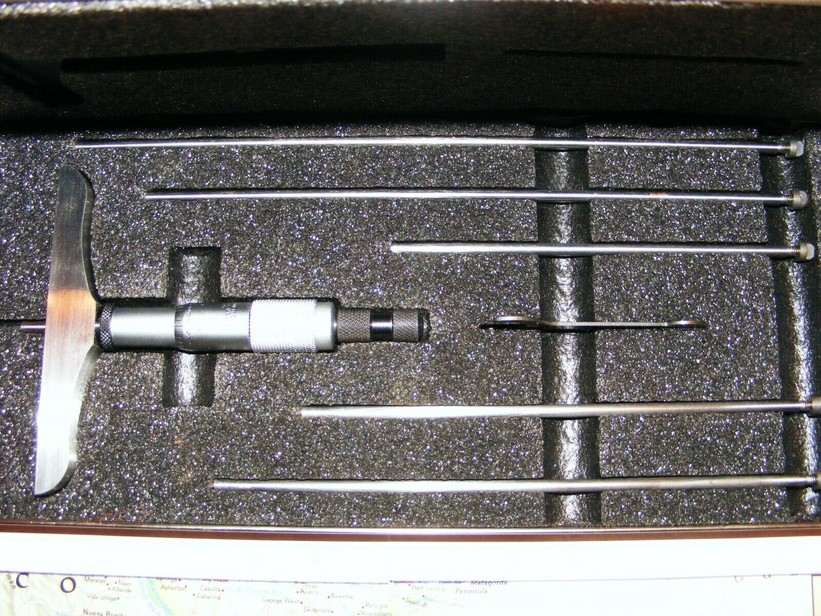 Starrett Depth Micrometer 0-6 inch Set Tool Die Machinist No. 445 ...