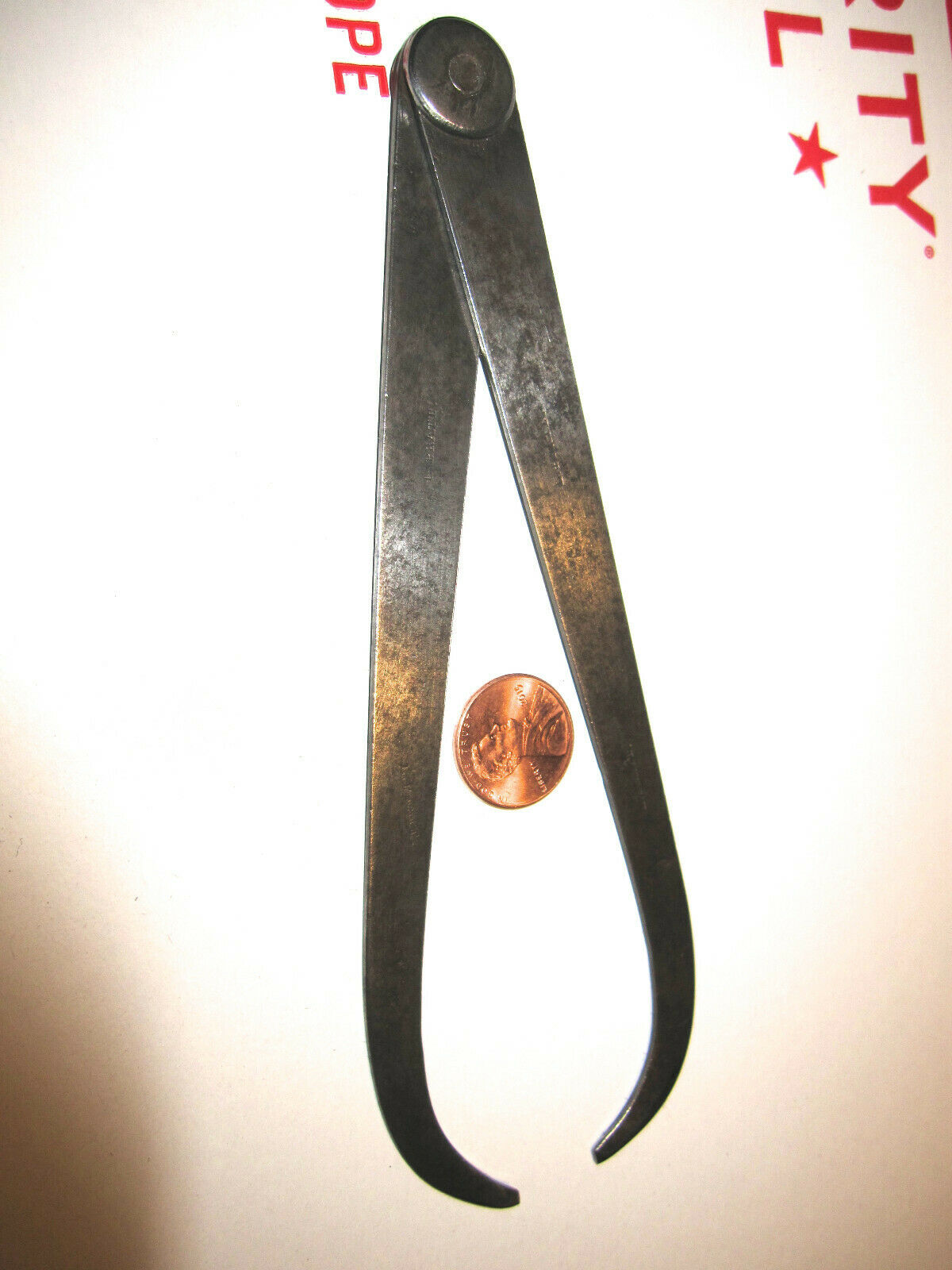 ANTIQUE L. PRATT TOOL CO. 6 3/8" MACHINIST CALIPERS IN FAIR CONDITION ...