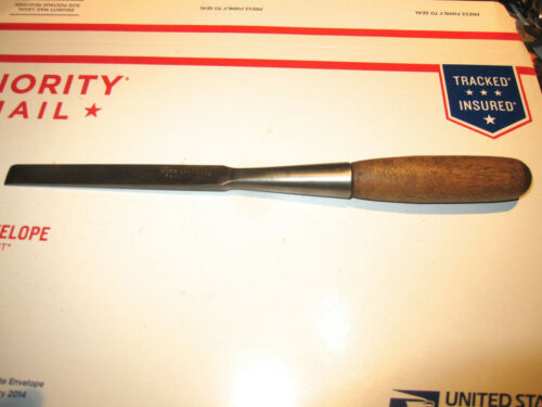 VINTAGE BUCK BROTHERS CAST STEEL1/2" WOOD CHISEL IN GOOD USED CONDITION ...