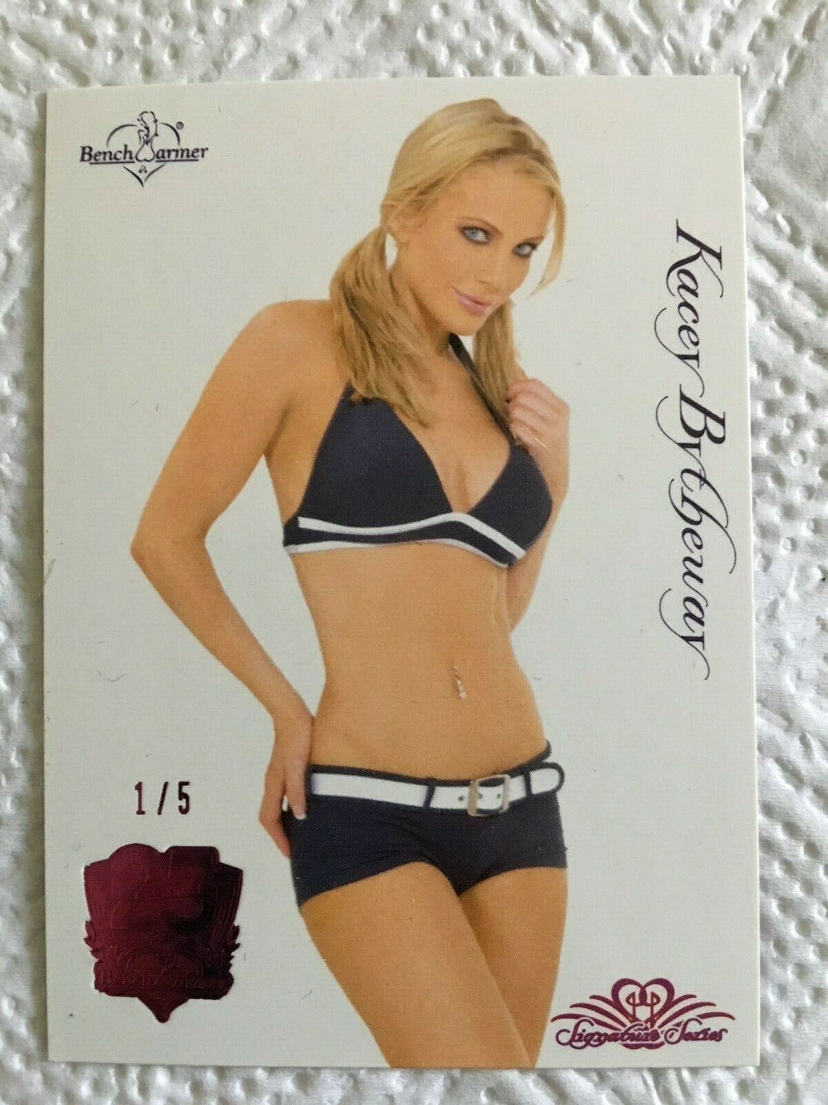 2019 BENCHWARMER 25 YEARS KACEY BYTHEWAY PINK FOIL INSERT CARD /5 -- Antique Price Guide Details ...