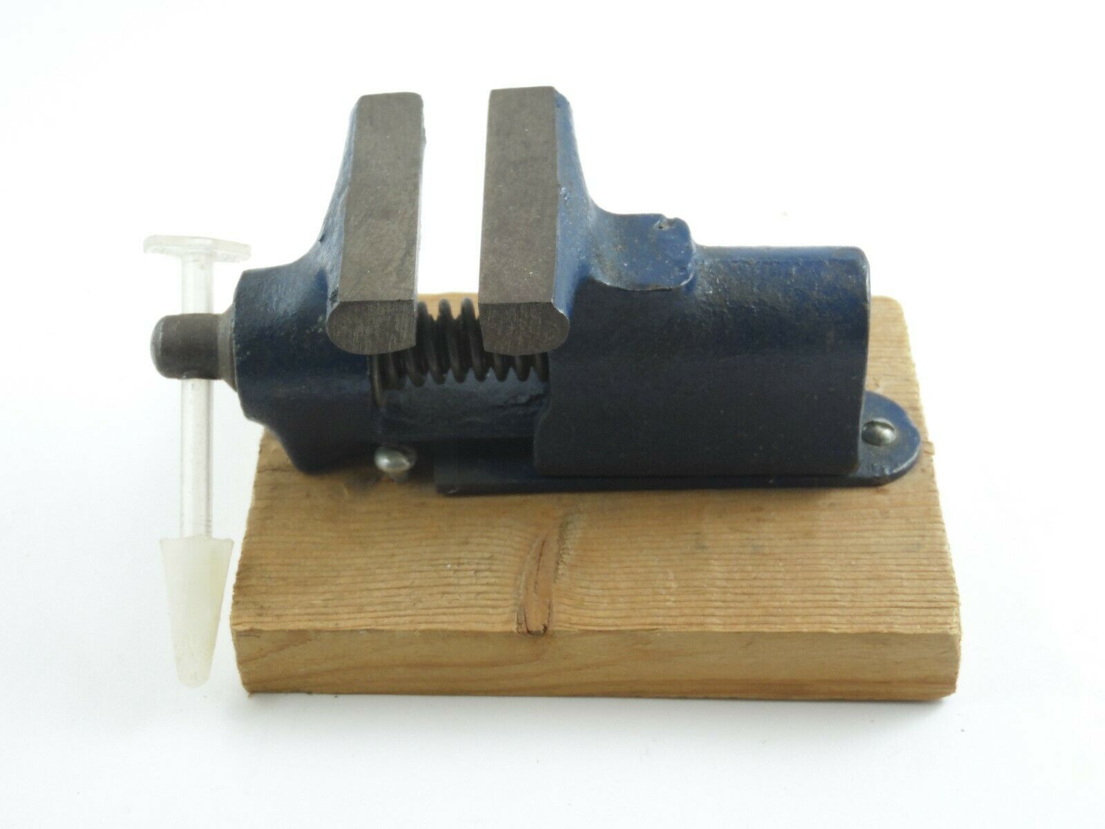 VINTAGE MID ''70''S JEWERLY/WATCH REPAIR SMOOTH FACE TABLE MOUNTED VISE ...