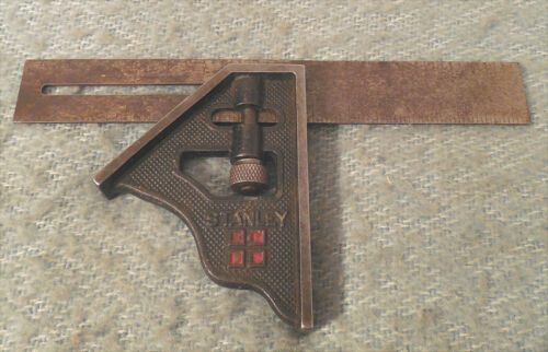 Antique Stanley Four Square Adjustable Reversible Square w 7" Graded ...