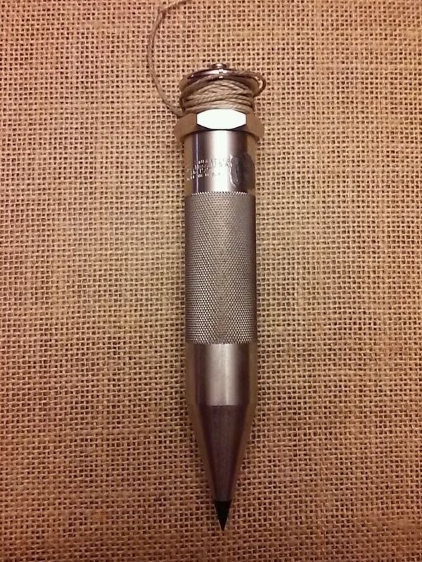 STARRETT PLUMB BOB 177D SOLID STEEL 6 1/2" WITH HARDENED TIP "NICE" W ...