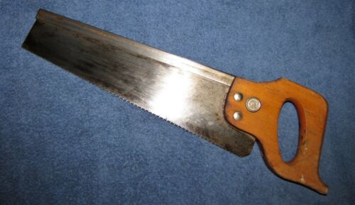 Vintage Disston 14" Trim Back Saw - 10 Point with Tapered Blade ...
