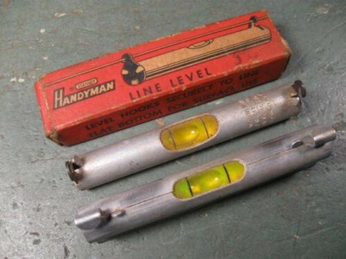 OLD USED VINTAGE STANLEY TOOLS HANDYMAN LINE LEVELS GROUP RARE BOX ...