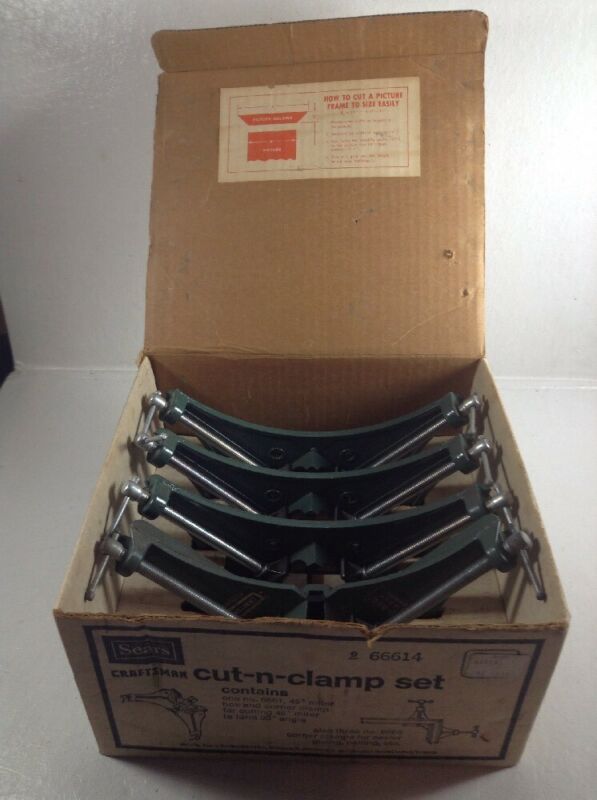 Vintage Craftsman Cut-n-Clamp Set 9-66614 45 Degree Miter For Picture ...