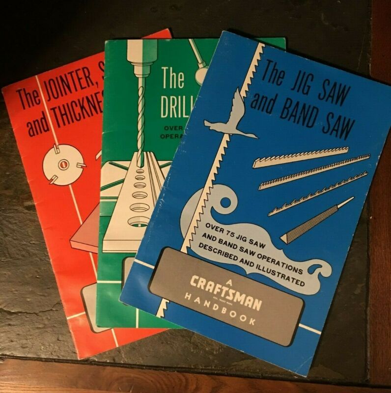 Set of Three Vintage Craftsman Power Tool Handbook Sears'' Roebuck 1963 ...