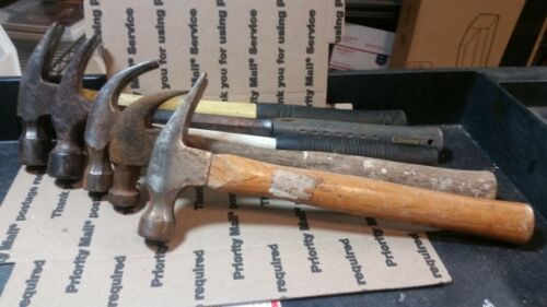 Lot of Five Claw Hammers Used good condition -- Antique Price Guide ...