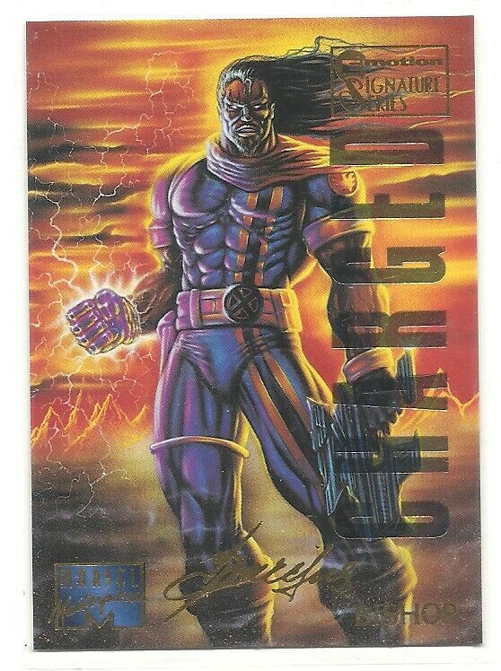 1995 Marvel Masterpieces Bishop Signature Series Emotion Insert Trading ...
