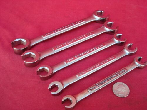 Vintage =Craftsman= USA Metric Flare Nut Wrench Set VA -- Antique Price ...