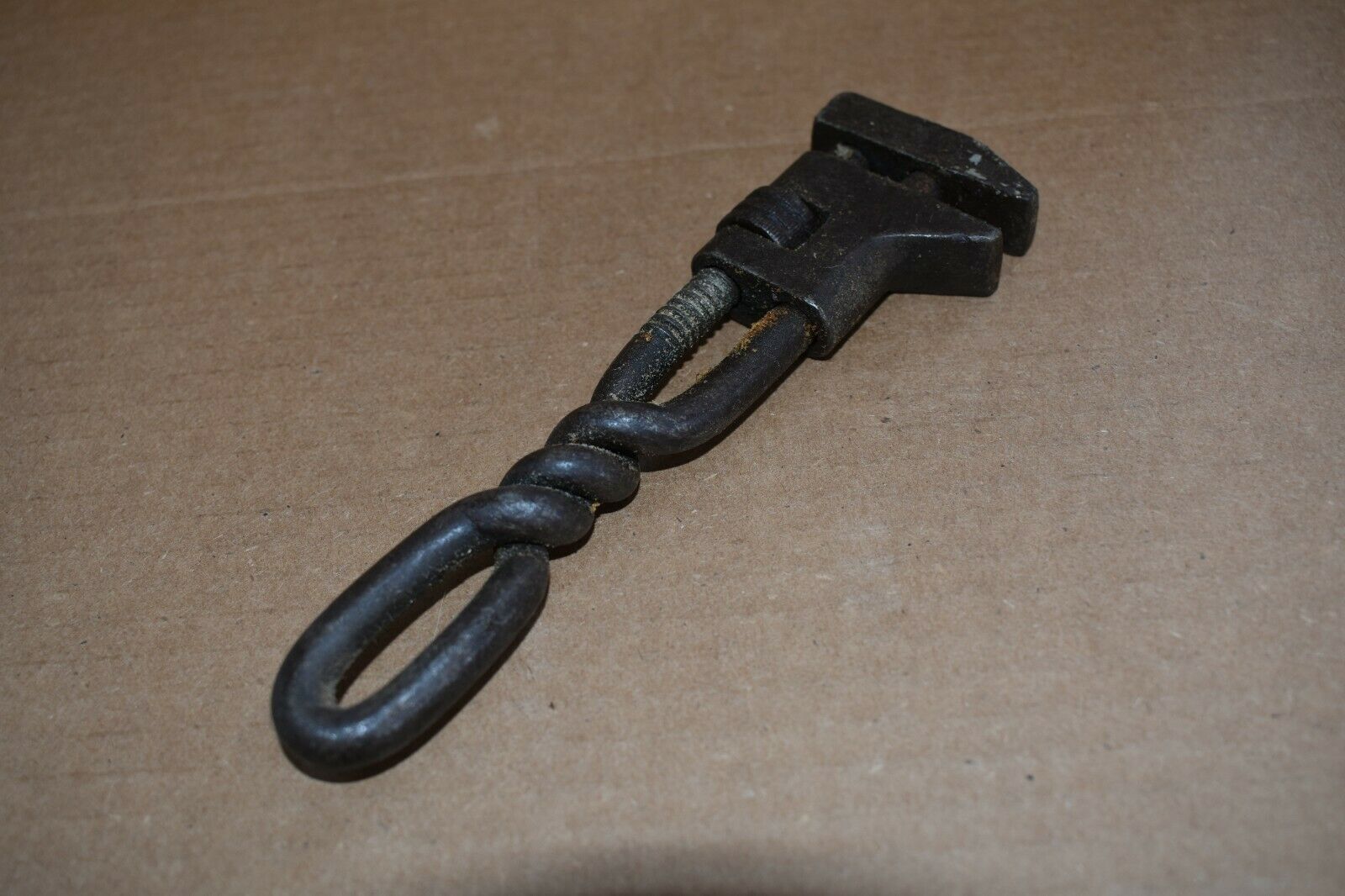 Old Antique 6" Twisted Handle Adjustable Monkey Wrench Tool Made In ...