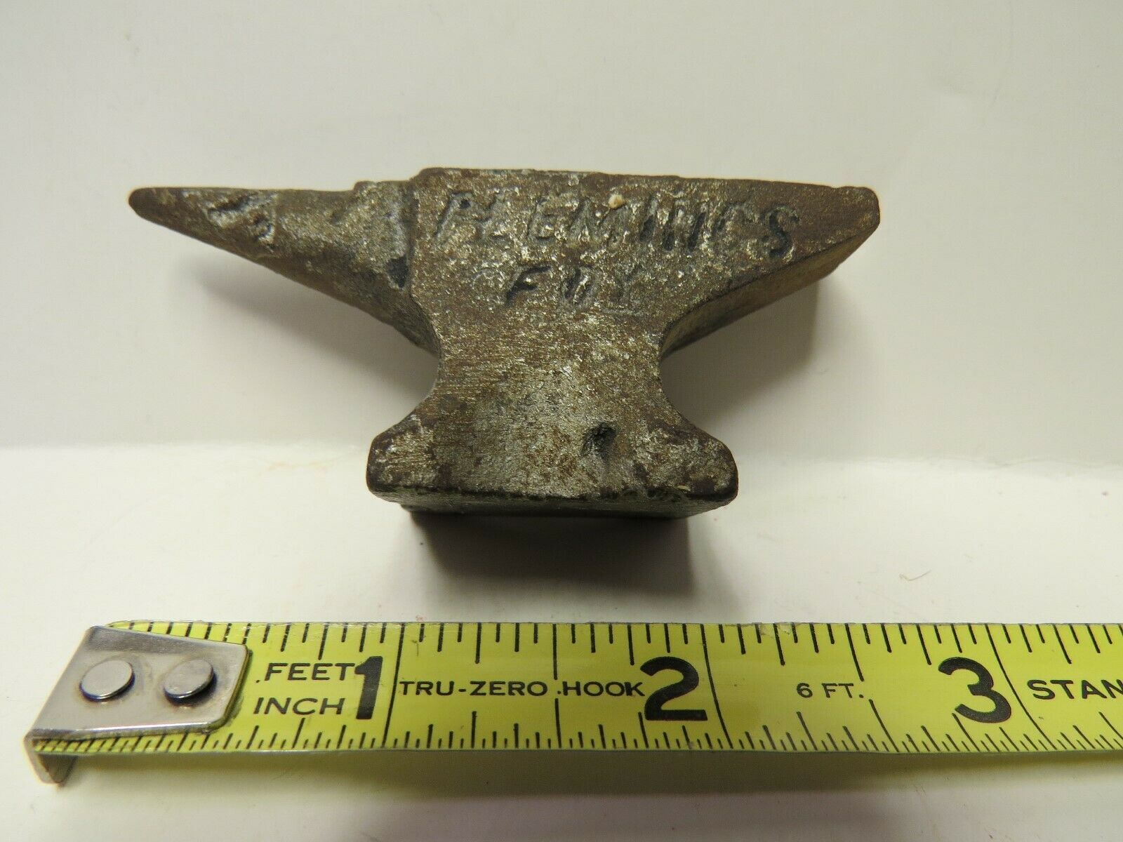 Vintage Miniature Cast Iron Anvil, Flemings Foundry -- Antique Price ...
