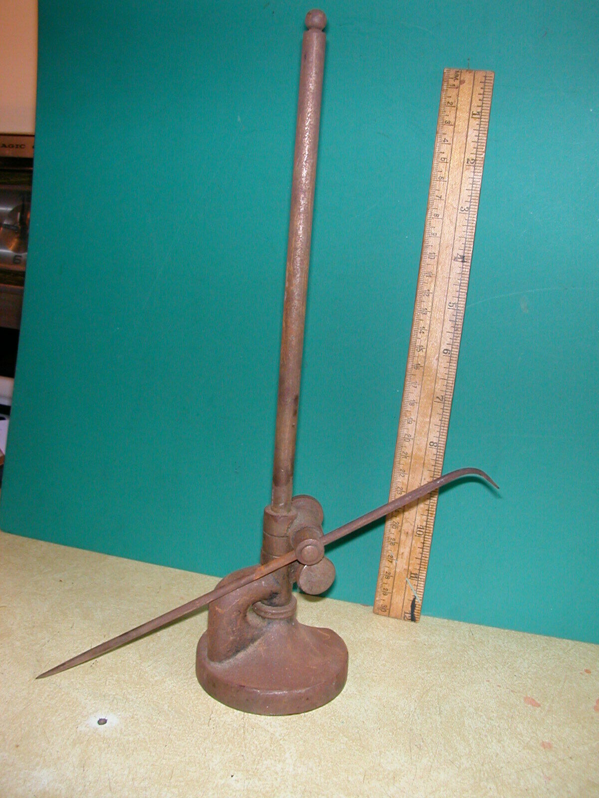 Vintage Machinist Surface Gage With Scribe gauge 12" tall -- Antique ...