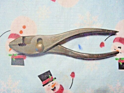 Vintage Ford Script Slip-Joint Pliers with Screw Driver Handle ,Old ...