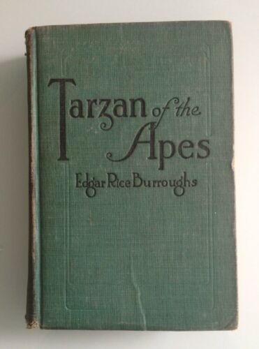 Vintage 1914 "TARZAN OF THE APES" by Edgar Rice Burroughs -- Antique ...