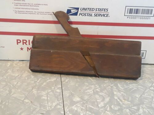 antique wood wooden COMPLEX MOLDING PLANE TOOL T.J. McMaster Albany New ...
