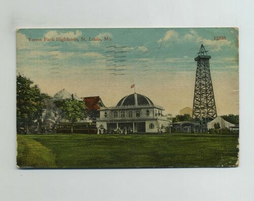 1915 Forest Park Highlands Amusement Park St Louis MO Missouri Postcard ...