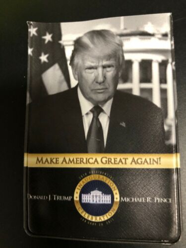 Trump Presidential Inauguration Authentic Metro Card Sleeve Pass D.C. 1 ...