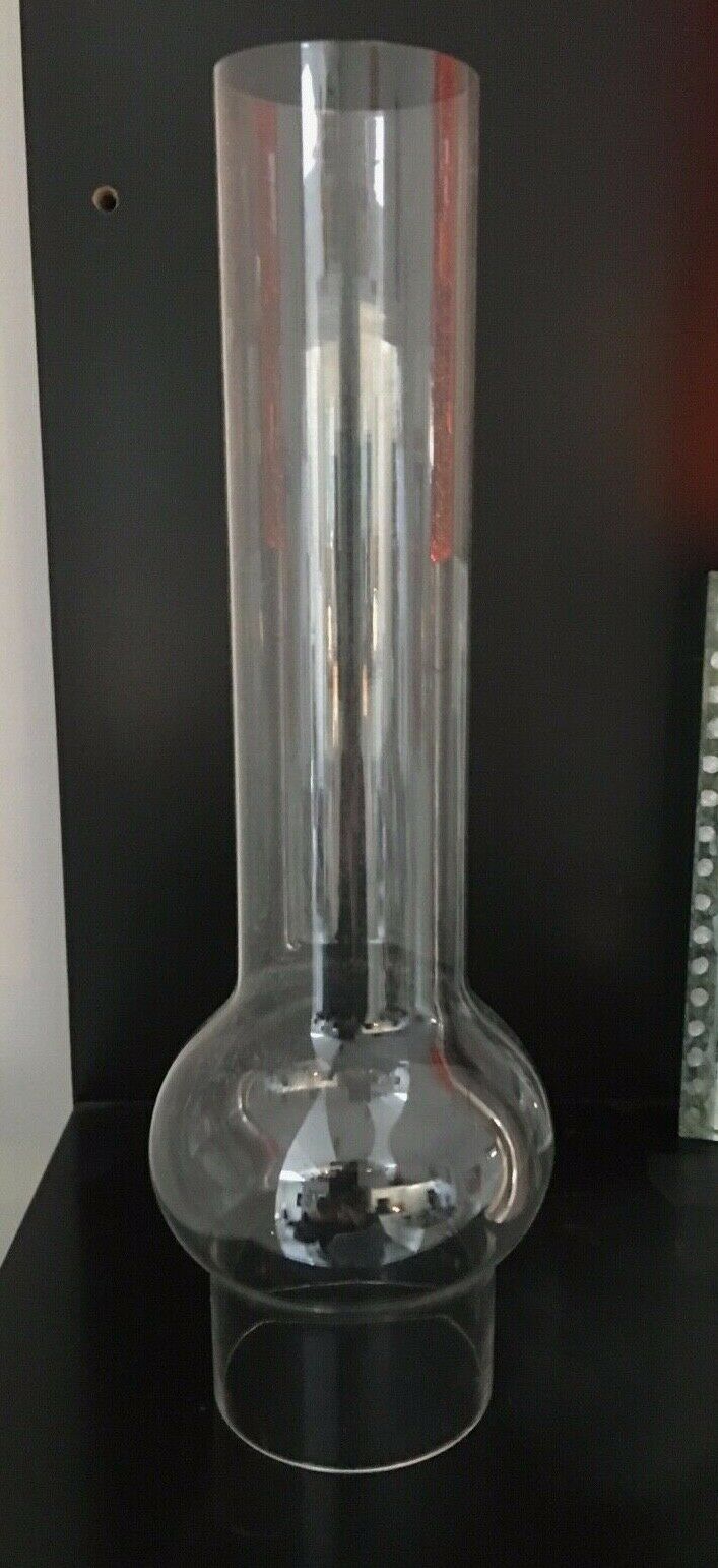 large matador glass oil lamp funnel chimney height 28.5cm -- Antique ...