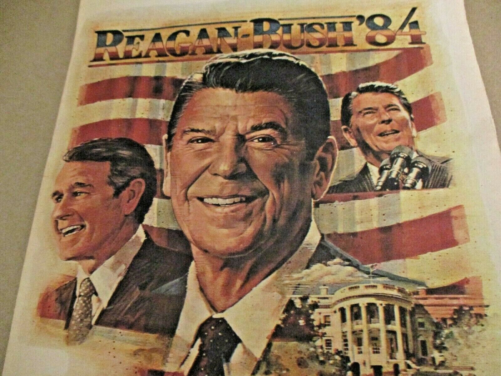 Reagan - Bush 1984 Original Republican Signed Campaign Paper George H.W ...