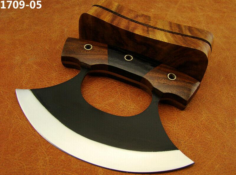 Alistar Beautiful Handmade High Carbon Steel ULU Axe With Stand (1709-5 ...
