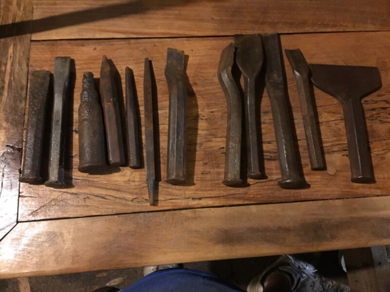 12 Lead Packing Tools An Masonary Chisels -- Antique Price Guide ...