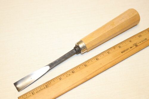 OLD WOODCARVING TOOLS 11/16" No. 6 SWEEP FISHTAIL WOOD CARVING GOUGE ...