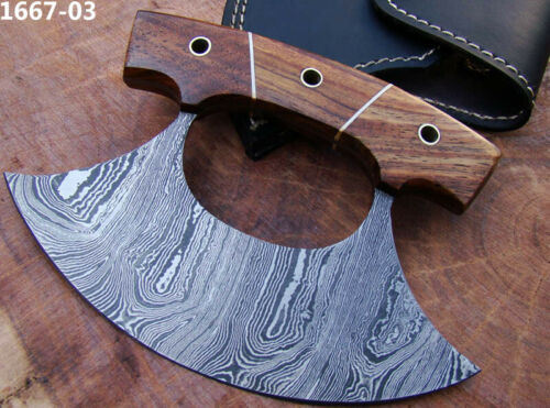 Alistar Beautiful Handmade ULU Axe With Leather Sheath (1667-3 ...