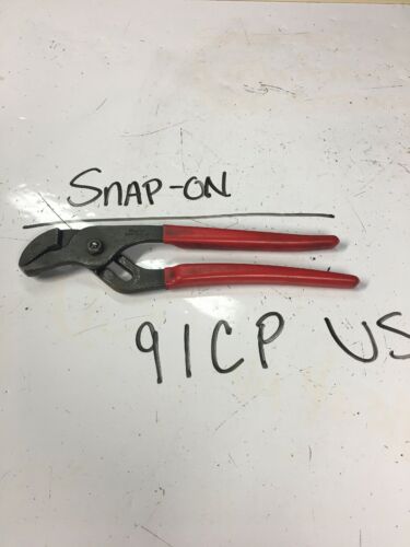 SNAP ON TOOLS 9-1/4" ADJUSTABLE JOINT INTERLOCKING CHANNEL PLIERS 91CP ...