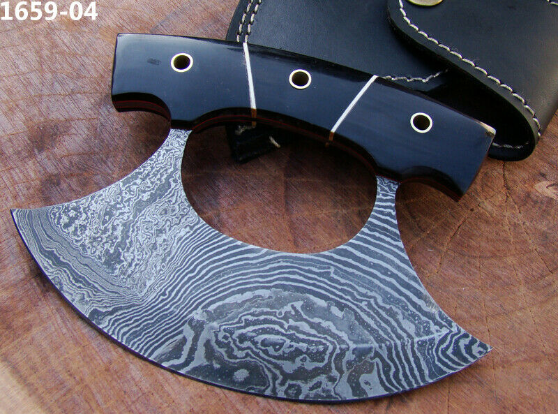 Alistar Beautiful Handmade ULU Axe With Leather Sheath (1659-4 ...