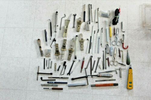 Lot of BELL SYSTEMS TELEPHONE TOOLS Offset wrenches files Gram Gauge ...