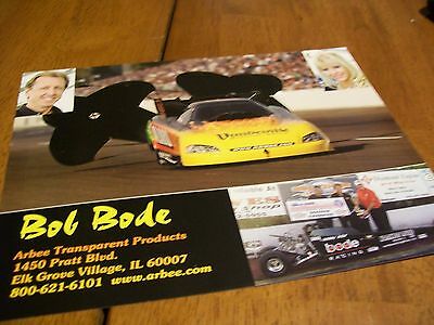 NHRA BOB BODE DRAG RACING HANDOUT -- Antique Price Guide Details Page