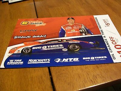 NHRA SHANE GRAY SC DRAG RACING HANDOUT -- Antique Price Guide Details Page