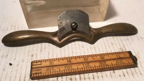 Antique Brass Hollow Face Spoke Shave Plane Stanley No 55 Foundry ...