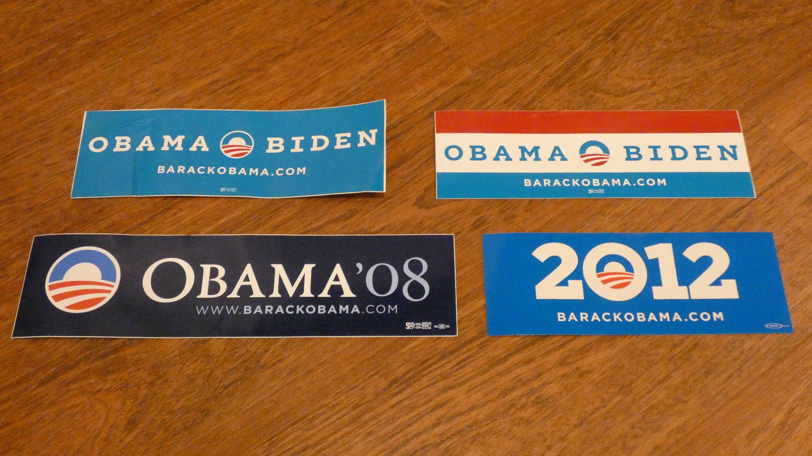 Set of Barack Obama Campaign Stickers (Lot of 4) -- Antique Price Guide ...