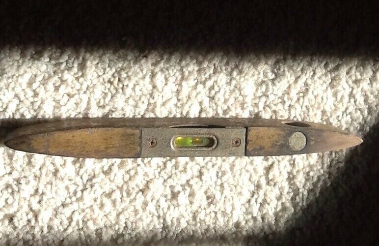 VINTAGE STANLEY LEVEL Stanley Wood Level Made in USA Number 259 9" Long ...