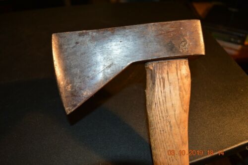 OLD VTG. AXE "SNOW & NEALLY?" LOGGER LOGGING FOREST TREE TREES LOG LOG CABIN -- Antique Price ...
