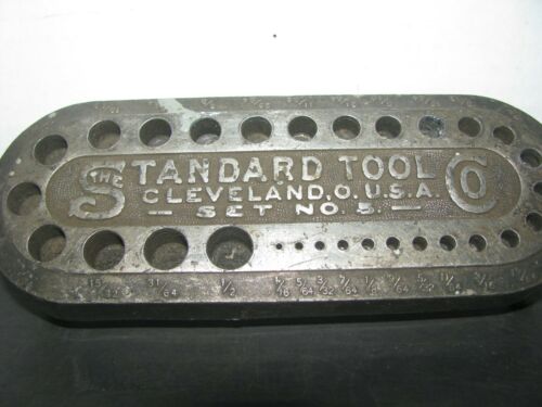The Standard Tool Co. Cleveland Ohio USA Set No 5 Drill bit holder ...