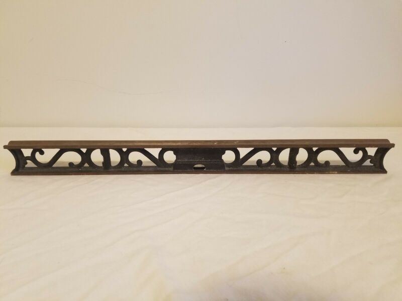 Antique LS Starrett 24" 2ft Cast Iron Precision Bench Level Double ...