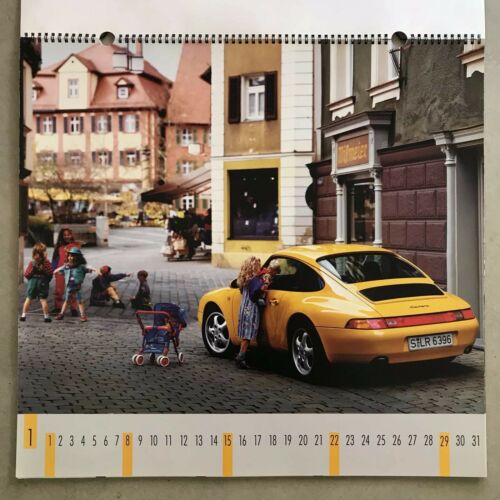 Rare Vintage Porsche 1995 Wall Calendar 911 Carrera 968 928 Cabriolet ...