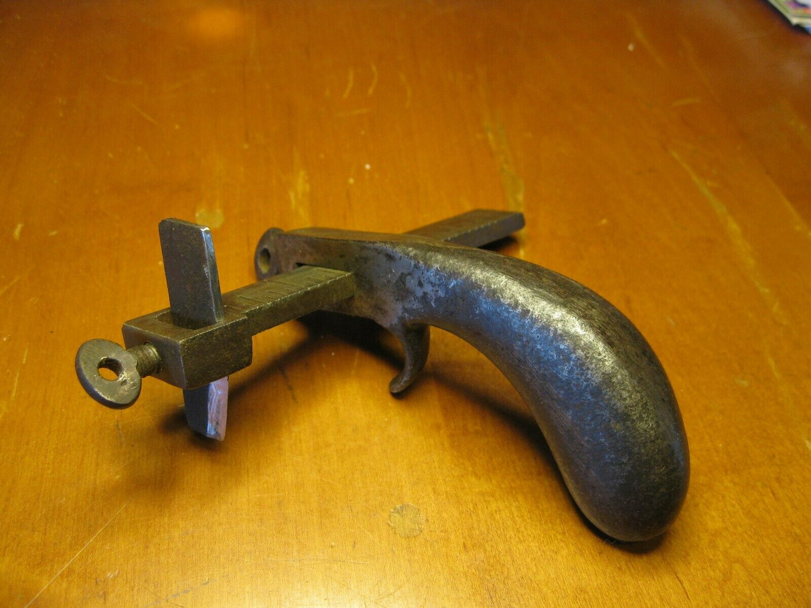 Vintage C.S. Osborne Pistol Grip Leather Cutting Gauge Draw Tool Pat ...