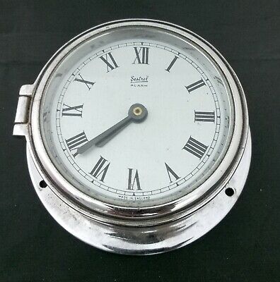 Sestrel Ships Marine Clock Alarm Silver #708 -- Antique Price Guide ...