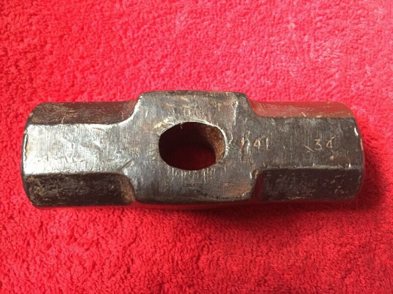 VINTAGE 4 POUND BLACKSMITH''S ONE HANDED SLEDGE HAMMER HEAD -- Antique ...