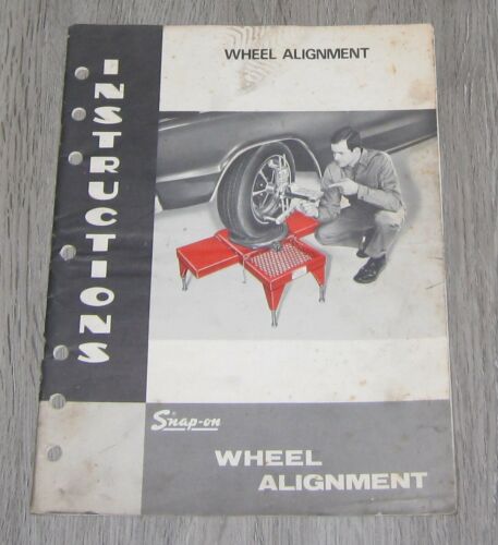 vintage Snap-on Wheel Alignment Equipment Instructions 1968 -- Antique ...