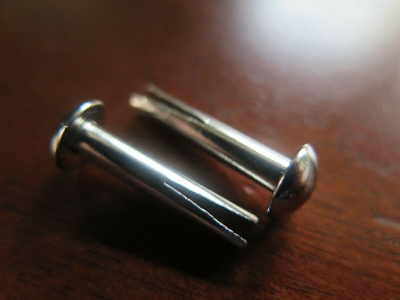 Round head split rivets for vintage machinist chest restorations ...