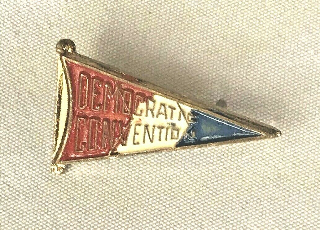 Vintage Antique? Democratic Convention Flag / Pennant Red White Blue ...