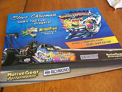 NHRA STEVE CHRISMAN RACING HANDOUT -- Antique Price Guide Details Page